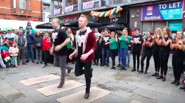 Irish dancers take over sidewalk – steal the spotlight with epic ...
