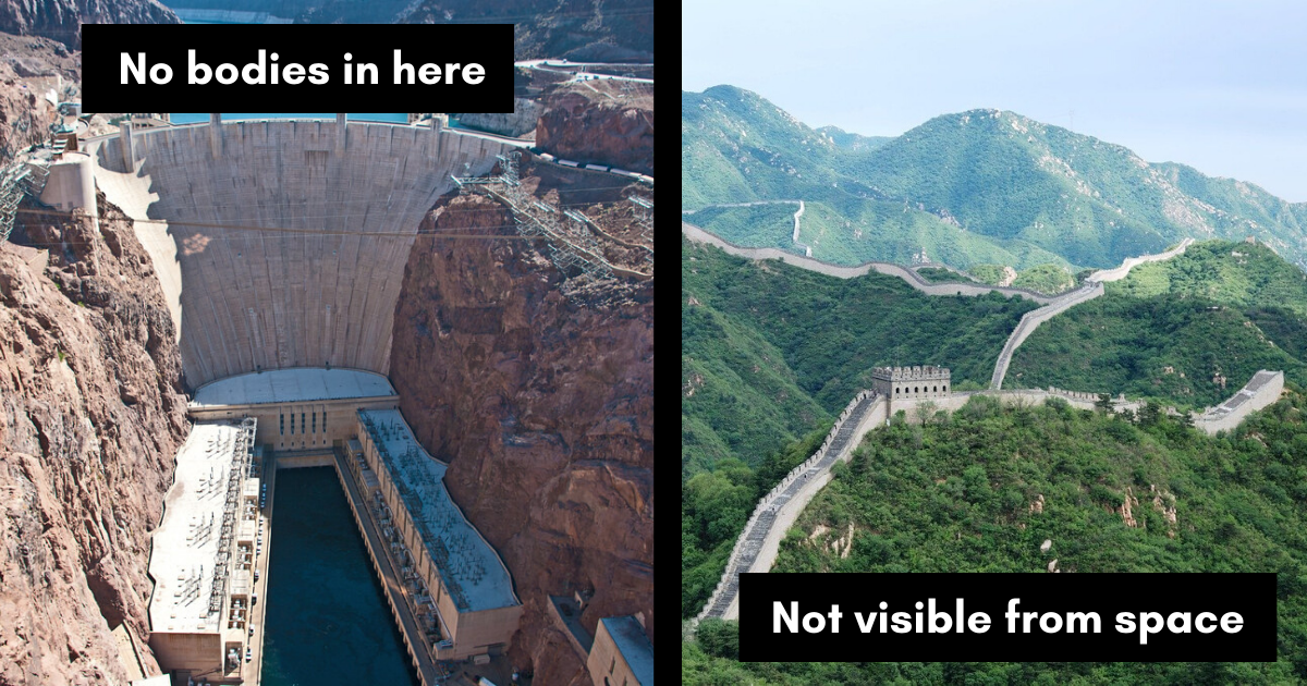 60 popular “facts” about famous places – that are dead wrong