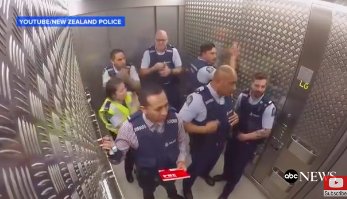 Police officers enter an elevator – then fill the silence with amazing ...