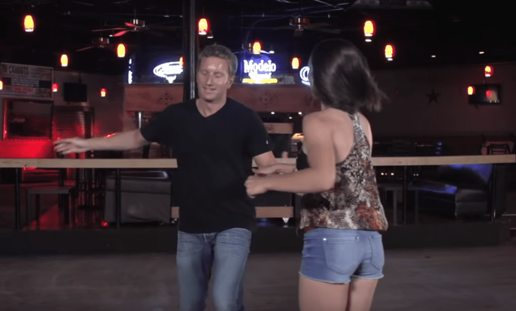 Pretty girl asks bartender to dance – then they light up the floor to ...