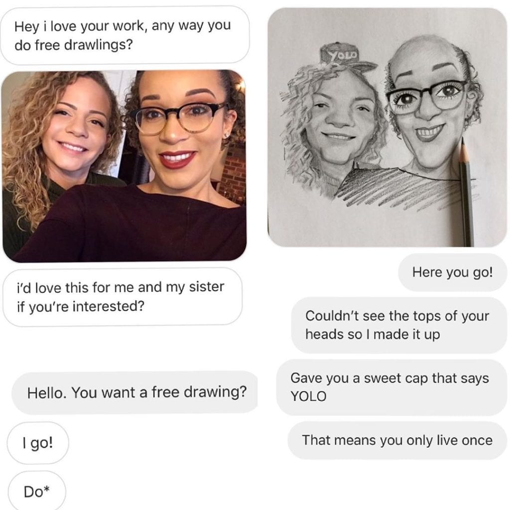 Artist kept being asked to draw people for free – so he taught them a ...