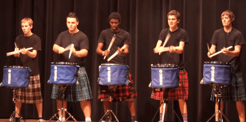 High school Scottish drummers steal talent show’s first place