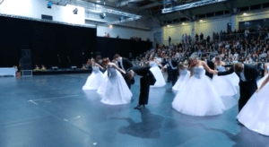 Prom students enter dance floor in single-file-line – then steal the ...
