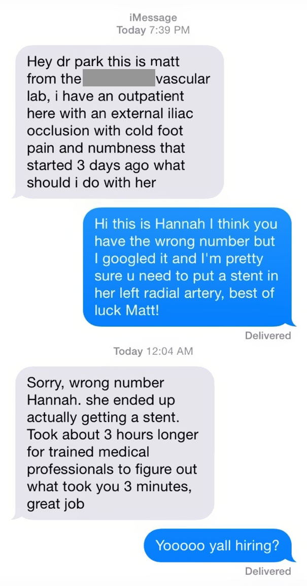 75 of the most hilarious responses to a wrong number text