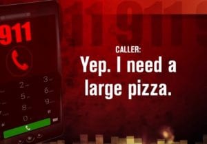 Woman calls 911 to order pizza relying emergency to operator in code