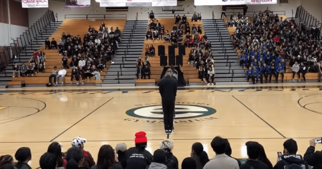 High school dancers step onto court – shake the house down with most ...