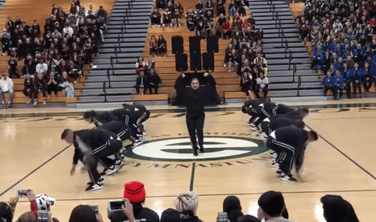 High school dancers step onto court – shake the house down with most ...