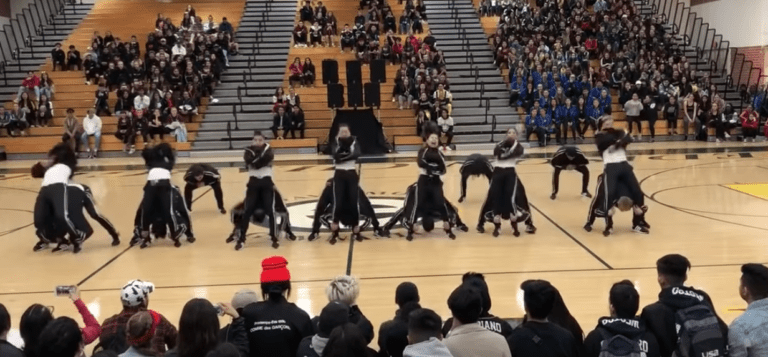 High school dancers step onto court – shake the house down with most ...
