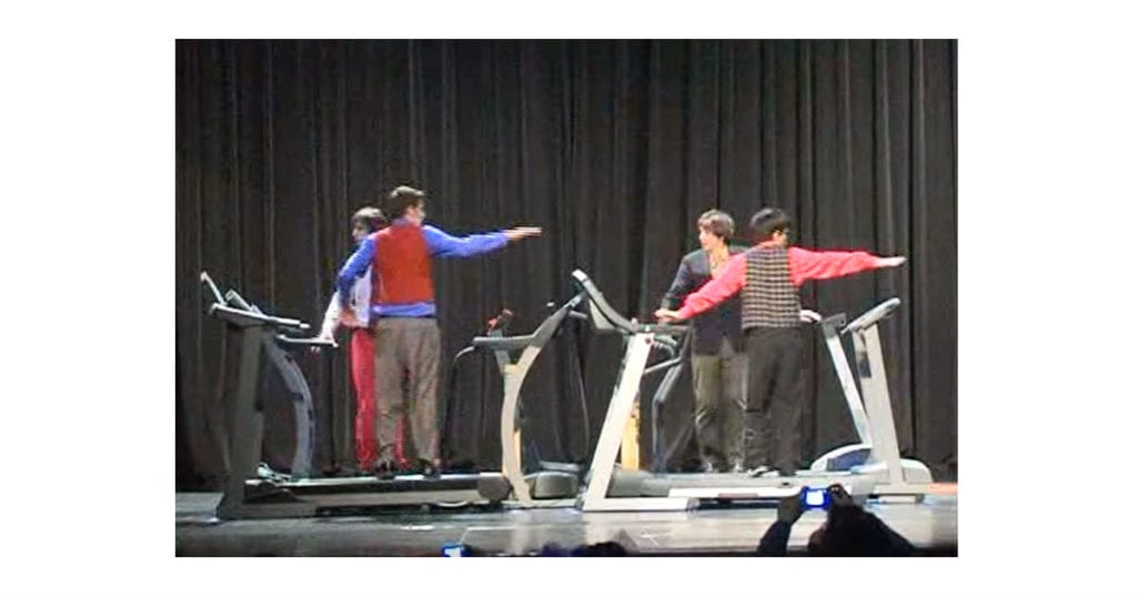 Students hop on treadmills during talent competition – steal the show ...