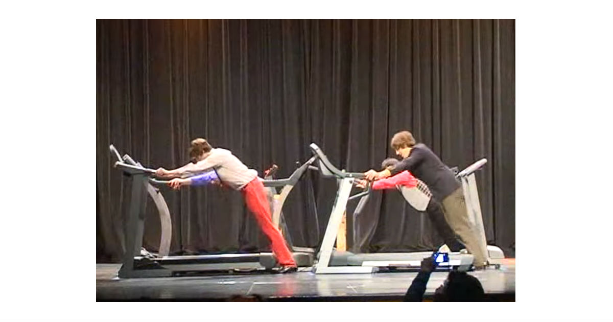 Students hop on treadmills during talent competition – steal the show ...