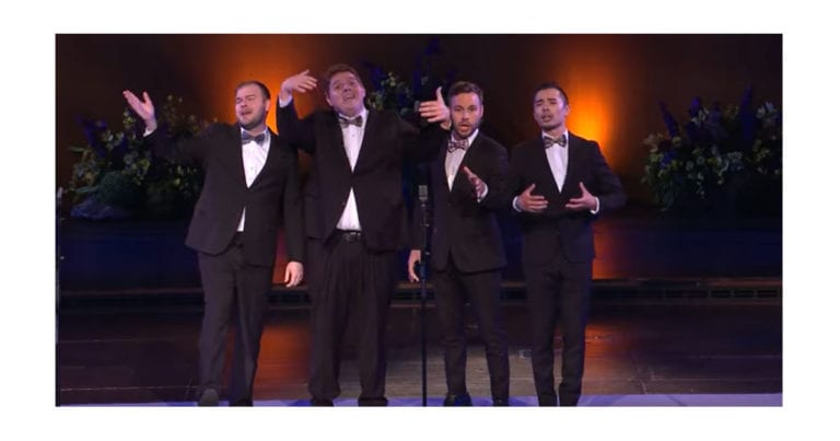 4 Funny guys step on stage – then steal the show with Mary Poppins ...