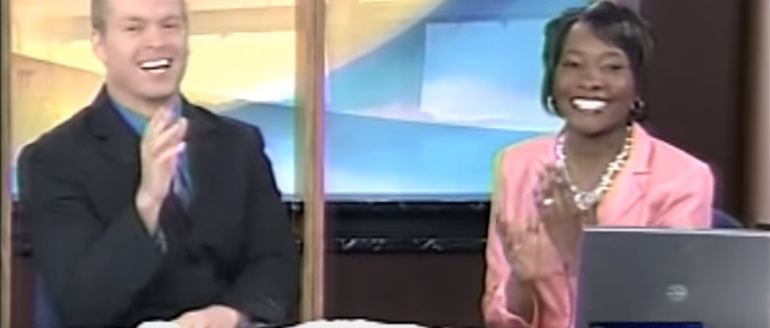 Weatherman proposes to news anchor on live TV