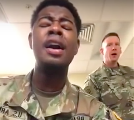 American soldier sings ‘Amazing Grace’ with comrades and the beauty of ...