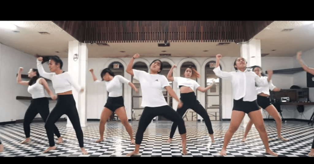 Dancers start with heads down – then break into outstanding high-flying ...