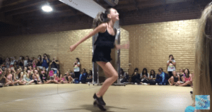 Girl performs acapella tap dance and steal the show with fantastic skill