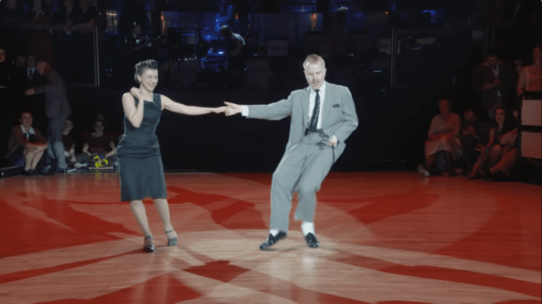 Swing dancers start with a smile – then have crowd roaring as they ...