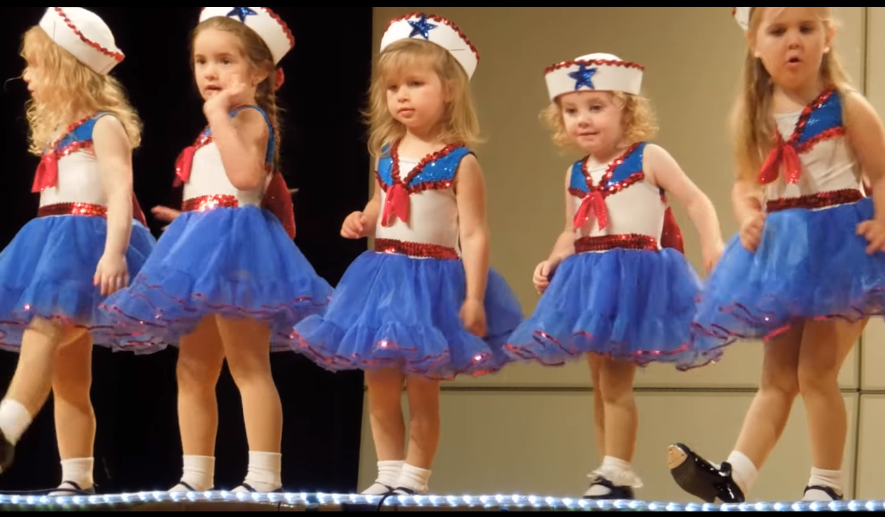 Little sailors warm hearts on stage during 1st performance