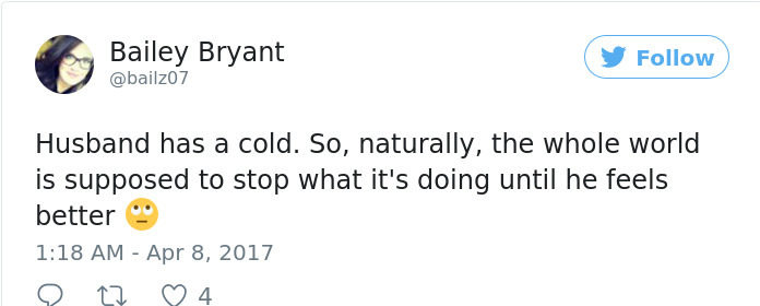 58 “man-flu” moments of men being dramatic about having a simple cold