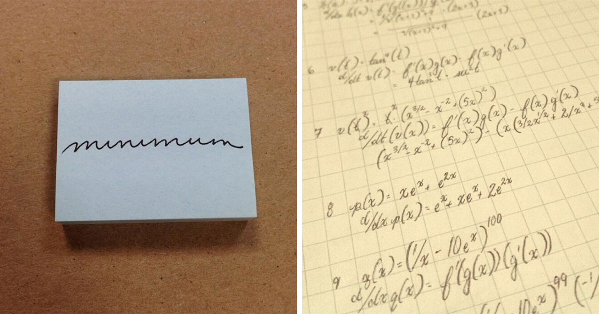 65 Examples of beautiful handwriting to comfort your eyes