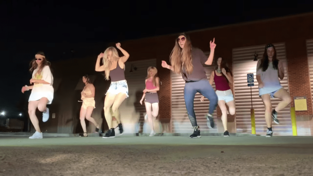 Nashville girls take on "The Git Up" dance challenge