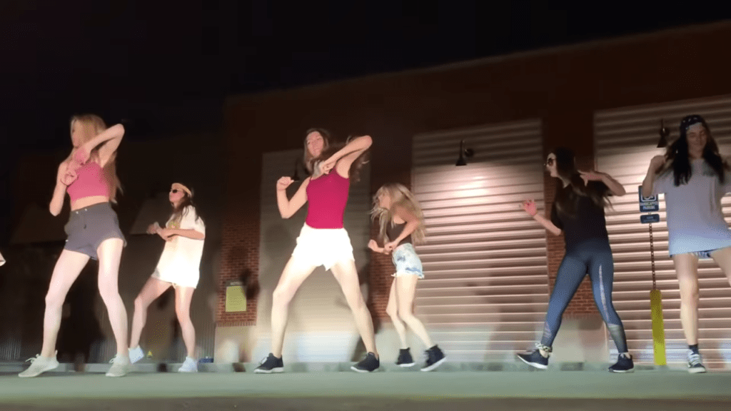 Nashville girls take on "The Git Up" dance challenge
