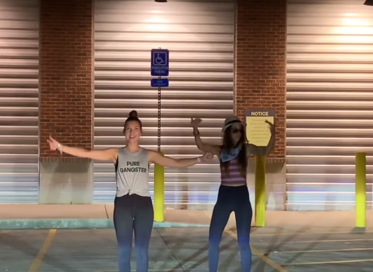 Nashville girls take on "The Git Up" dance challenge