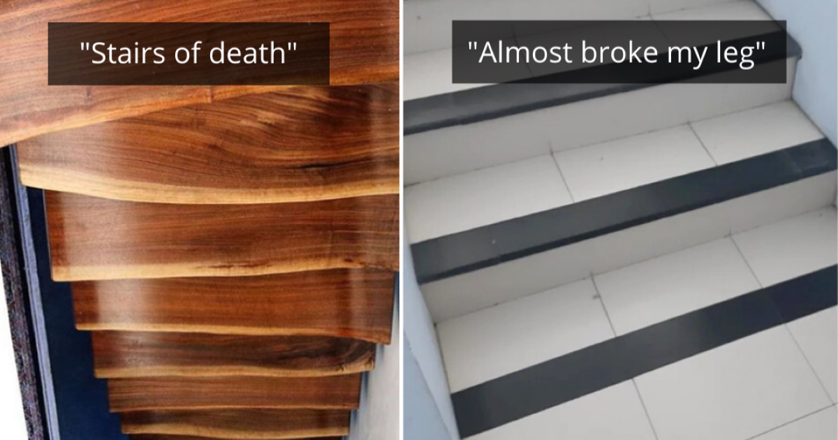 35 Stair Design Fails That Are Dangerously Bad