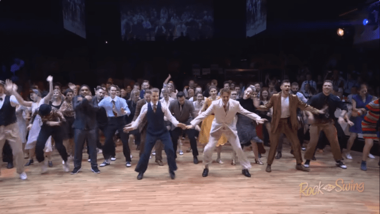 2 Guys set off epic ‘killer boogie’ swing dance with hundreds of dancers