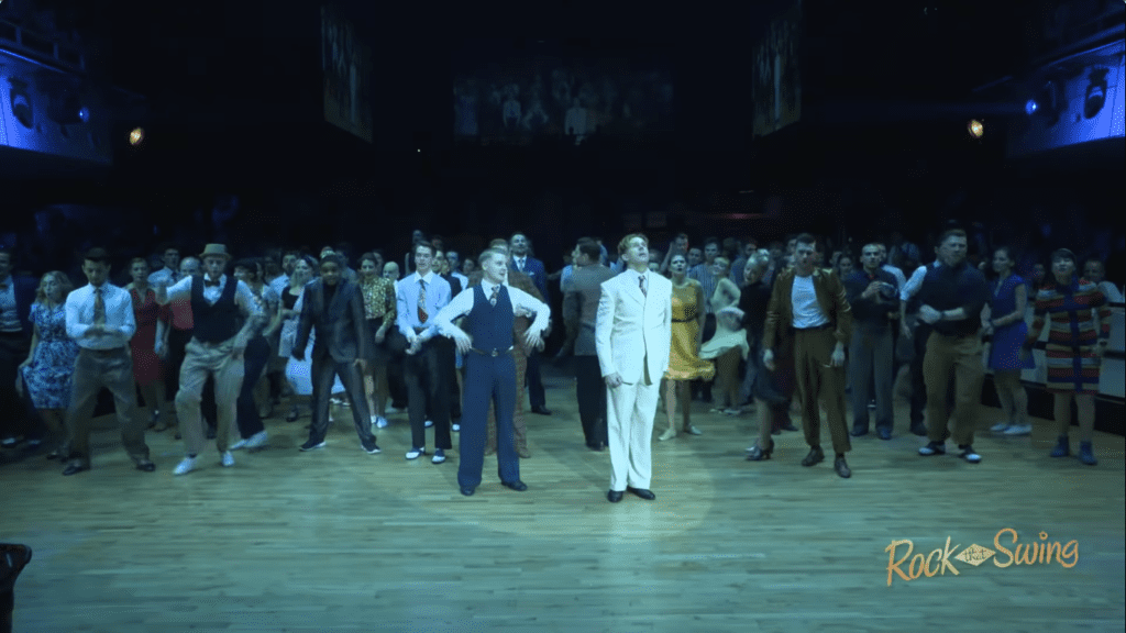 2 Guys set off epic ‘killer boogie’ swing dance with hundreds of dancers