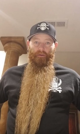 Watch how man hides his giant beard