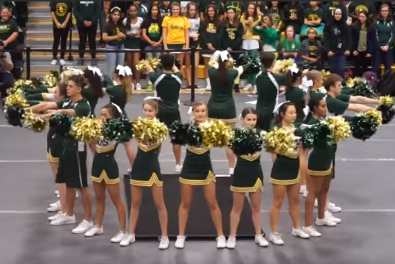 Student Section Goes Wild For Cheerleader’s Routine