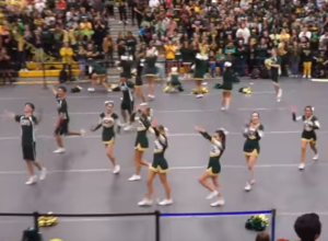 Student Section Goes Wild For Cheerleader’s Routine