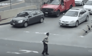 Cop directs traffic with such smooth moves it looks like she’s dancing
