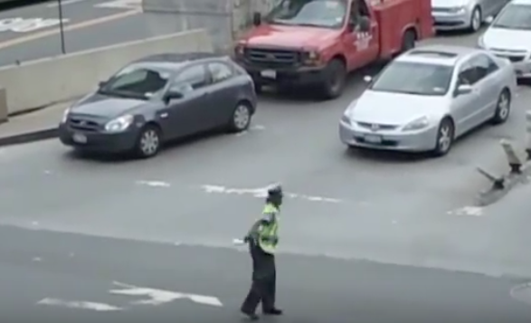 Cop directs traffic with such smooth moves it looks like she’s dancing