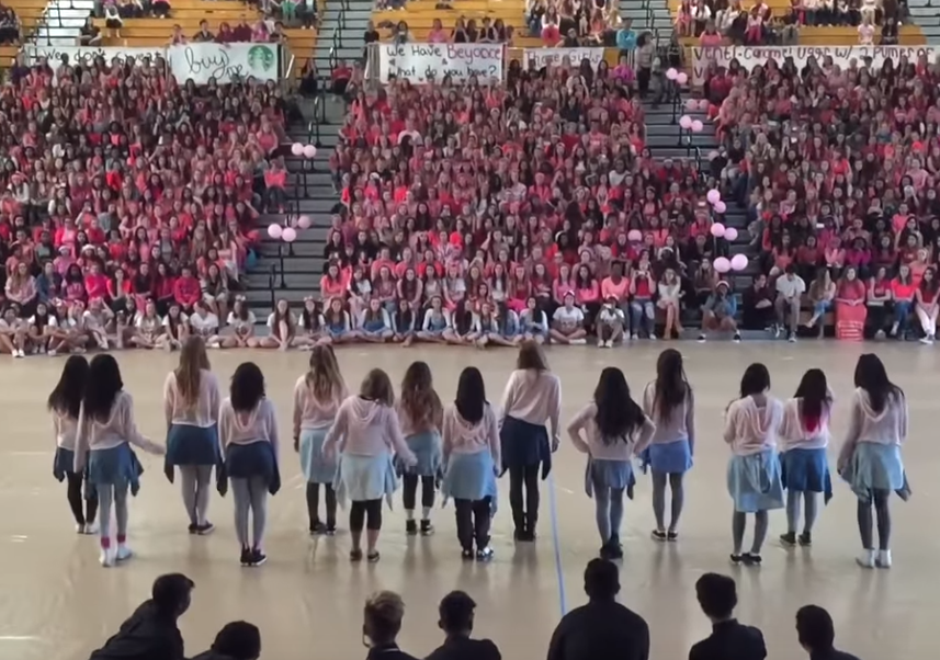 Boys Face Off Girls In “Battle Of The Sexes” At Pep Rally