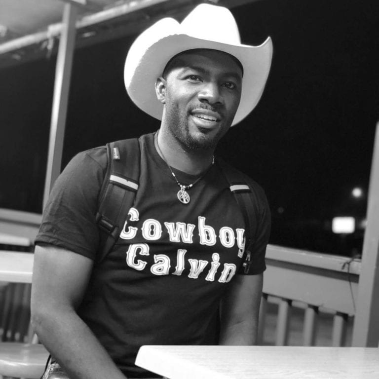 Handsome cowboy glides into party and steals the show with smooth line ...