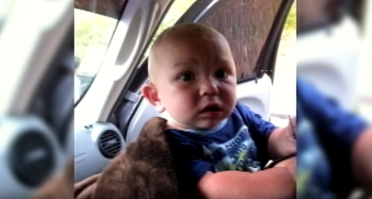 Quick-thinking strangers rescue a baby crawling on a road in the ...