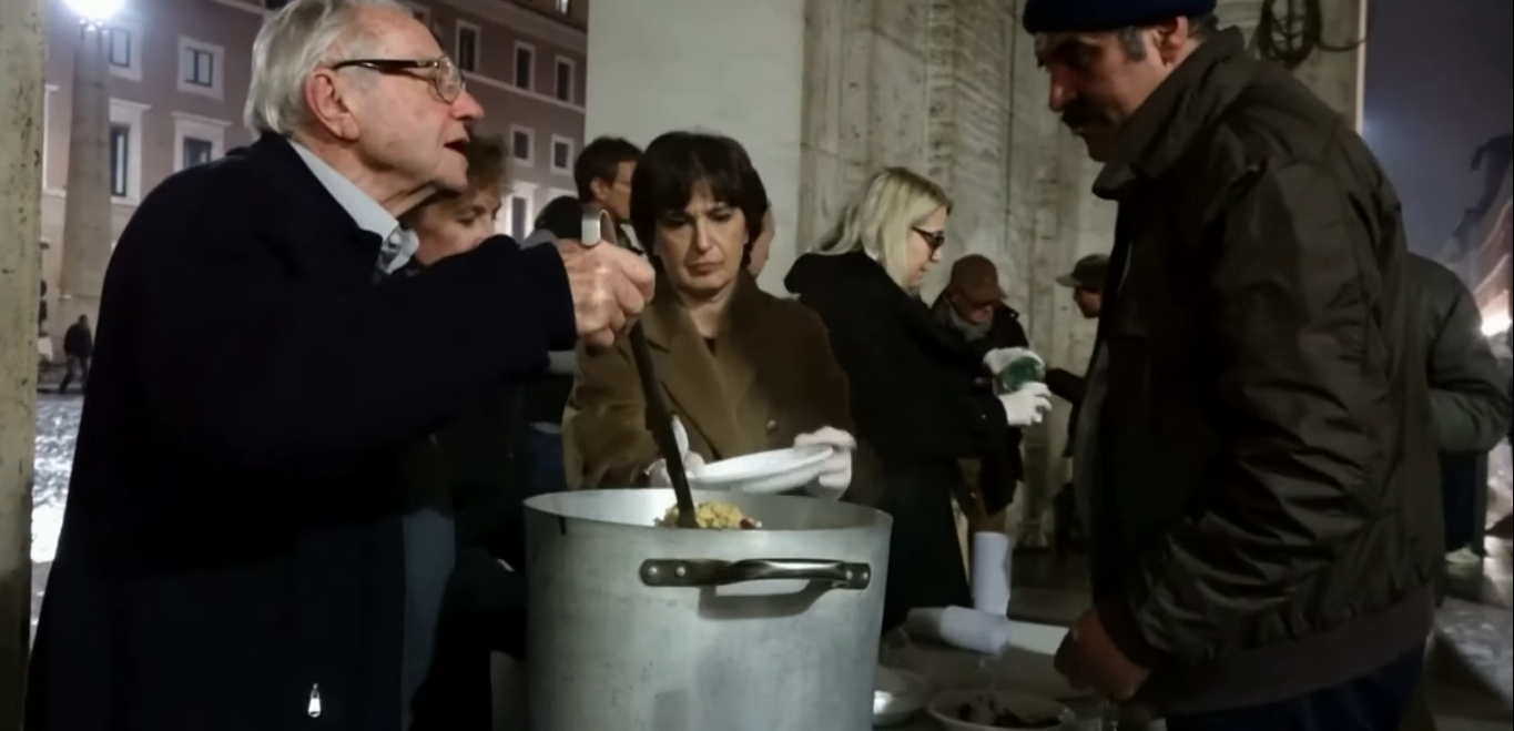 90-Year-old Italian chef has been feeding the homeless for 15 years