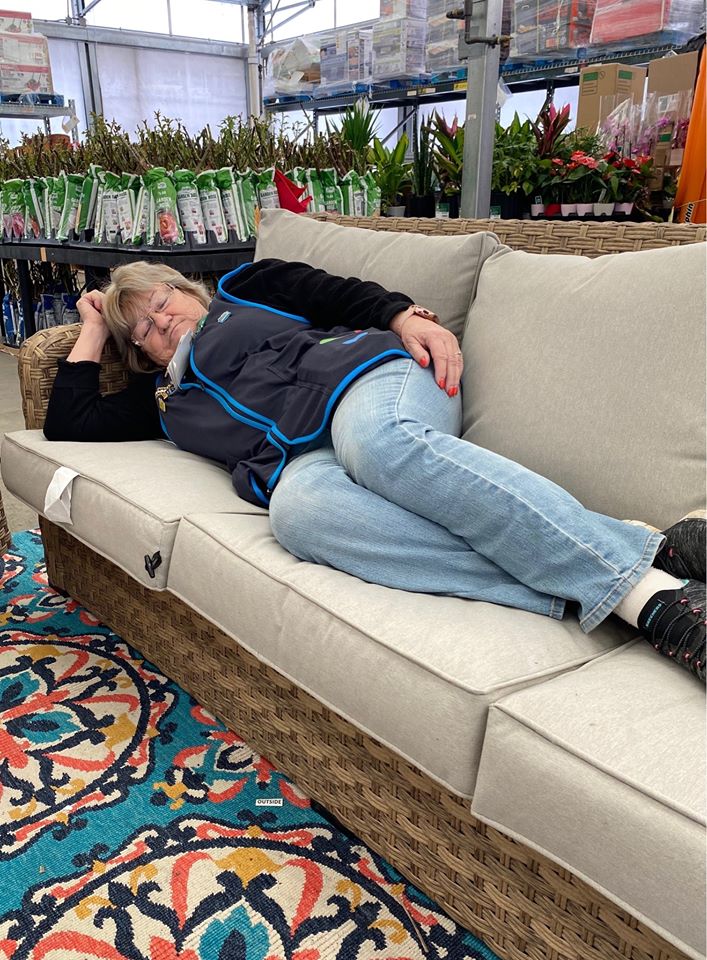 50 hilarious pics of a Walmart lady going above & beyond to sell products