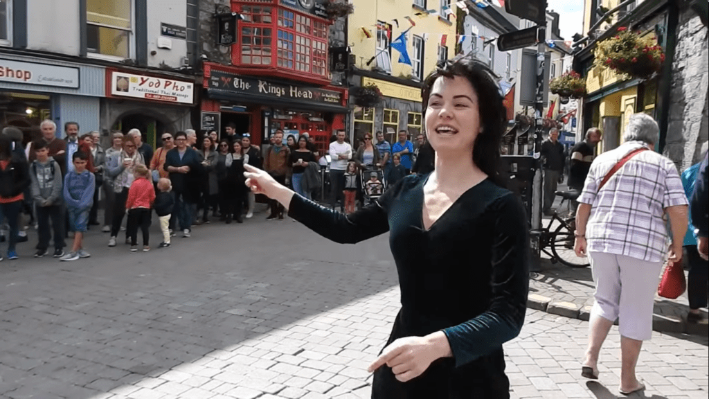 Irish tap dancer gets unexpected guest appearance when little girl ...