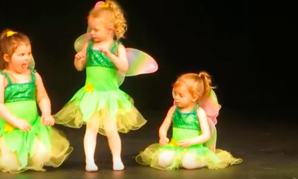Tiny dancers turn choreography into their own in hilarious recital