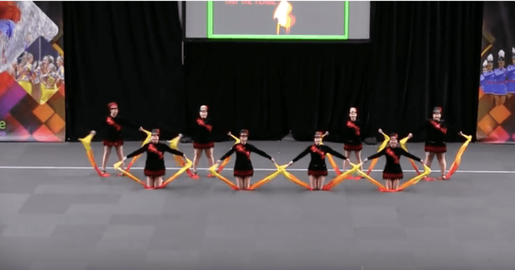 Drill dance team lights the stage on fire with an epic performance