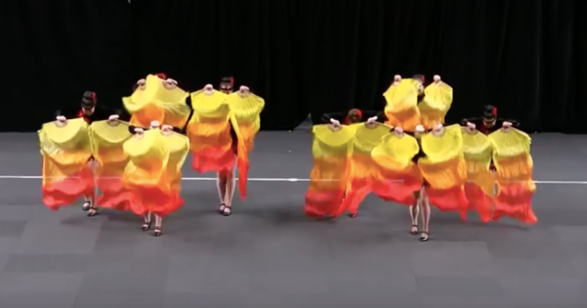 Drill dance team lights the stage on fire with an epic performance