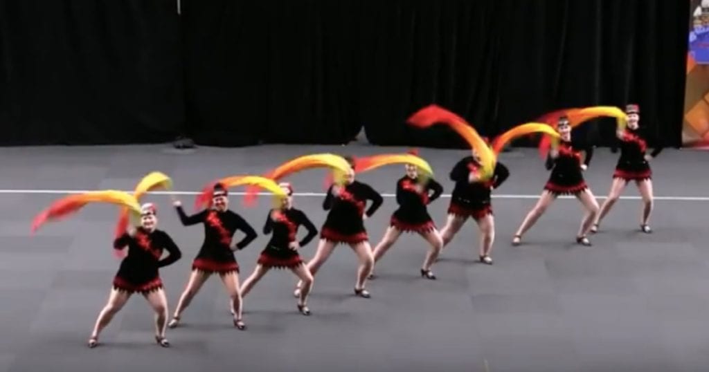 Drill dance team lights the stage on fire with an epic performance
