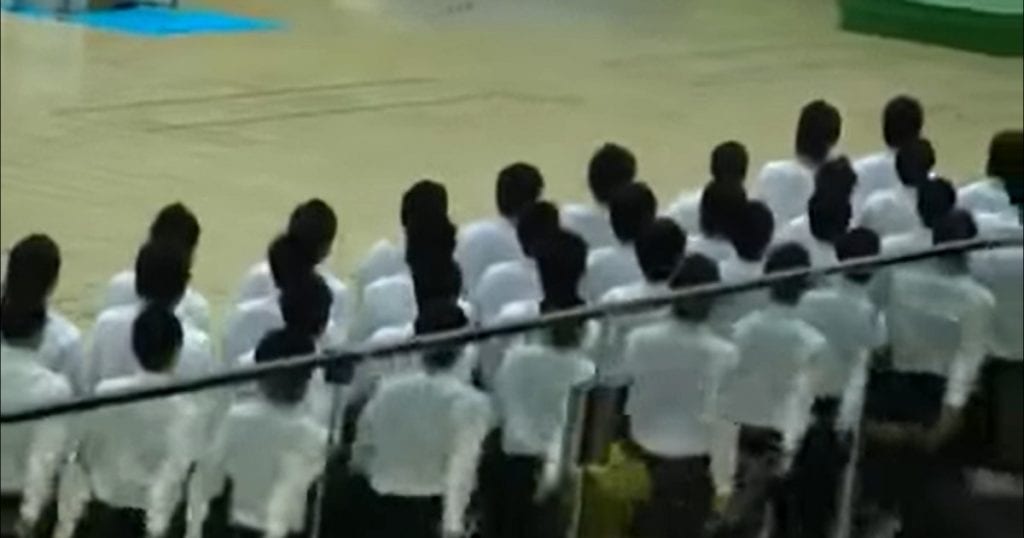 Incredible synchronized walking routine leaves audience cheering for more