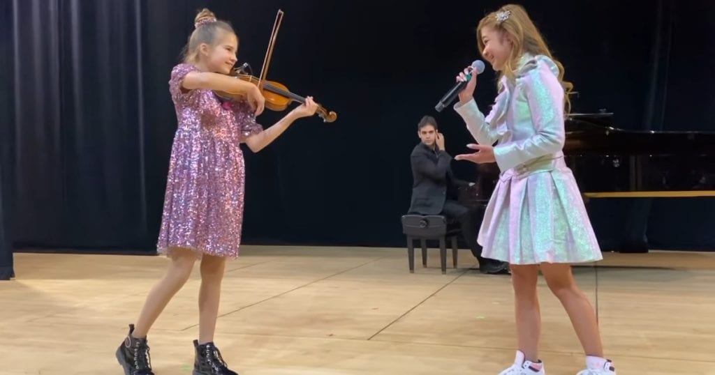 Dynamic girl duo lights up internet with powerful violin-singing ...