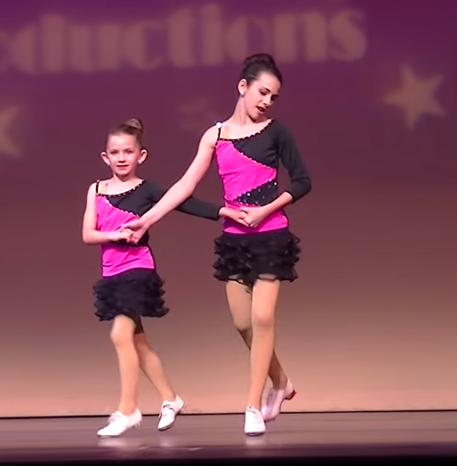 Young Girls Bring Smiles With Fun Clogging Duet