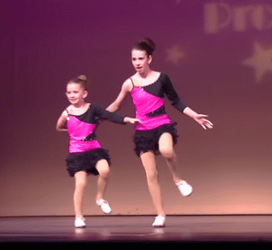 Young Girls Bring Smiles With Fun Clogging Duet