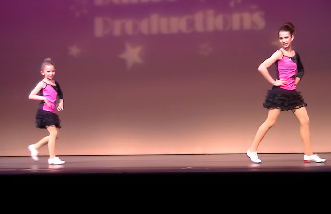 Young Girls Bring Smiles With Fun Clogging Duet