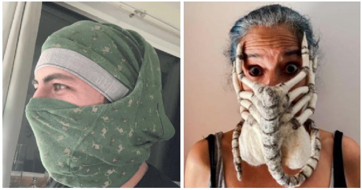 50 people who spiced up their mask game so that it’s not boring